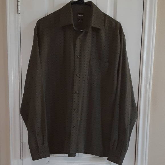 Neiman Marcus | Shirts | Neiman Marcus Mens 0 Silk Olive Green Micro ...